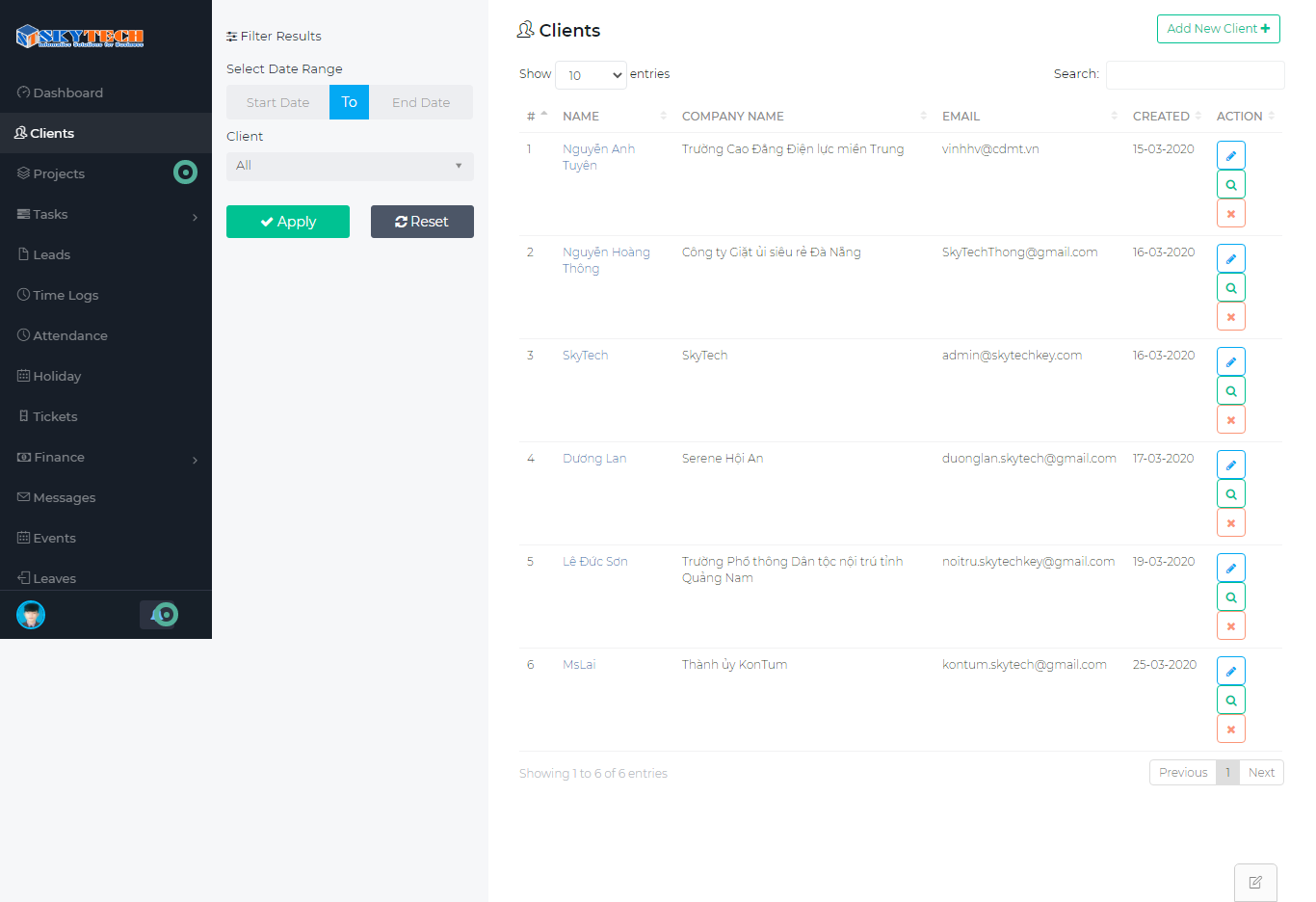 (Tiếng Việt) ONLINE SKYTECH WORK MANAGEMENT SOFTWARE - SKYTECHKEY